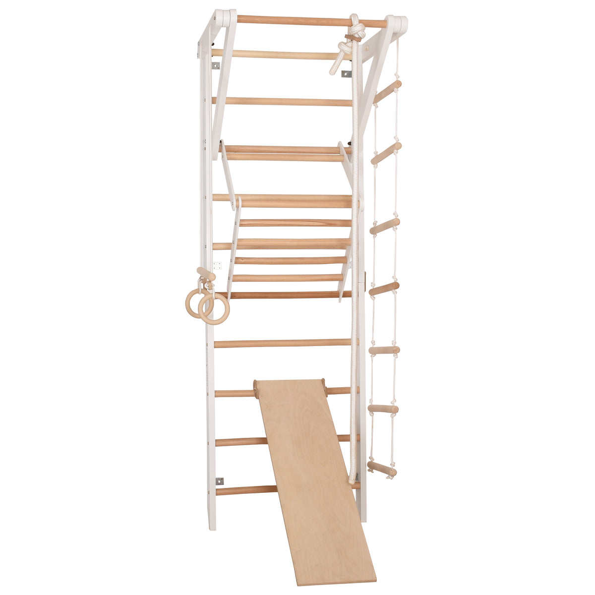 Kletterwand für Kinder und Erwachsene – Klettergerüst Indoor aus Holz ...